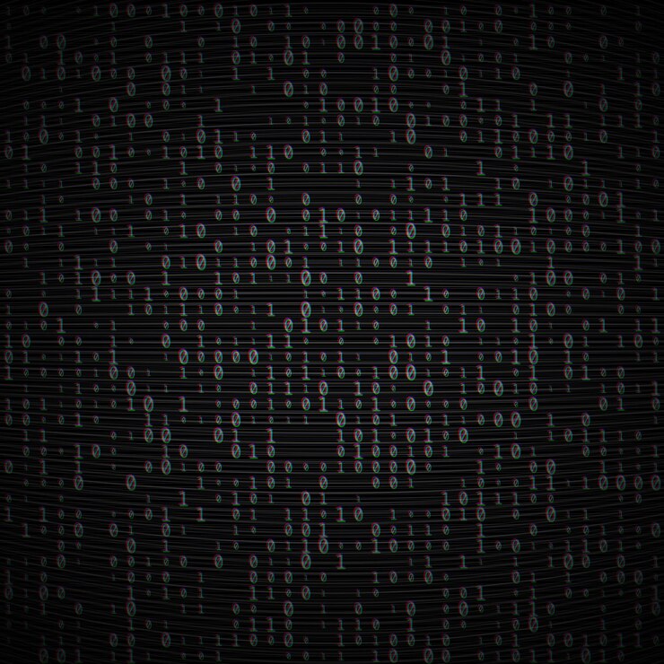 Premium Vector Vector Binary Code Dark Background Big Data And Programming Hacking