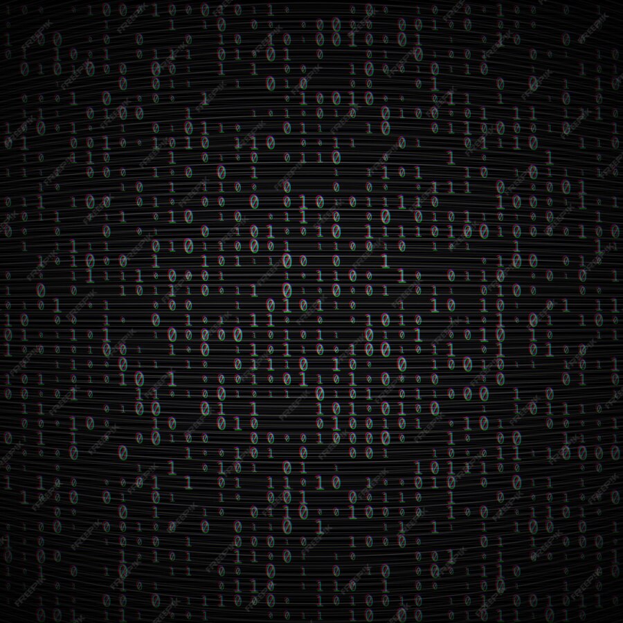 Premium Vector | Vector binary code dark background. big data and programming, hacking ...
