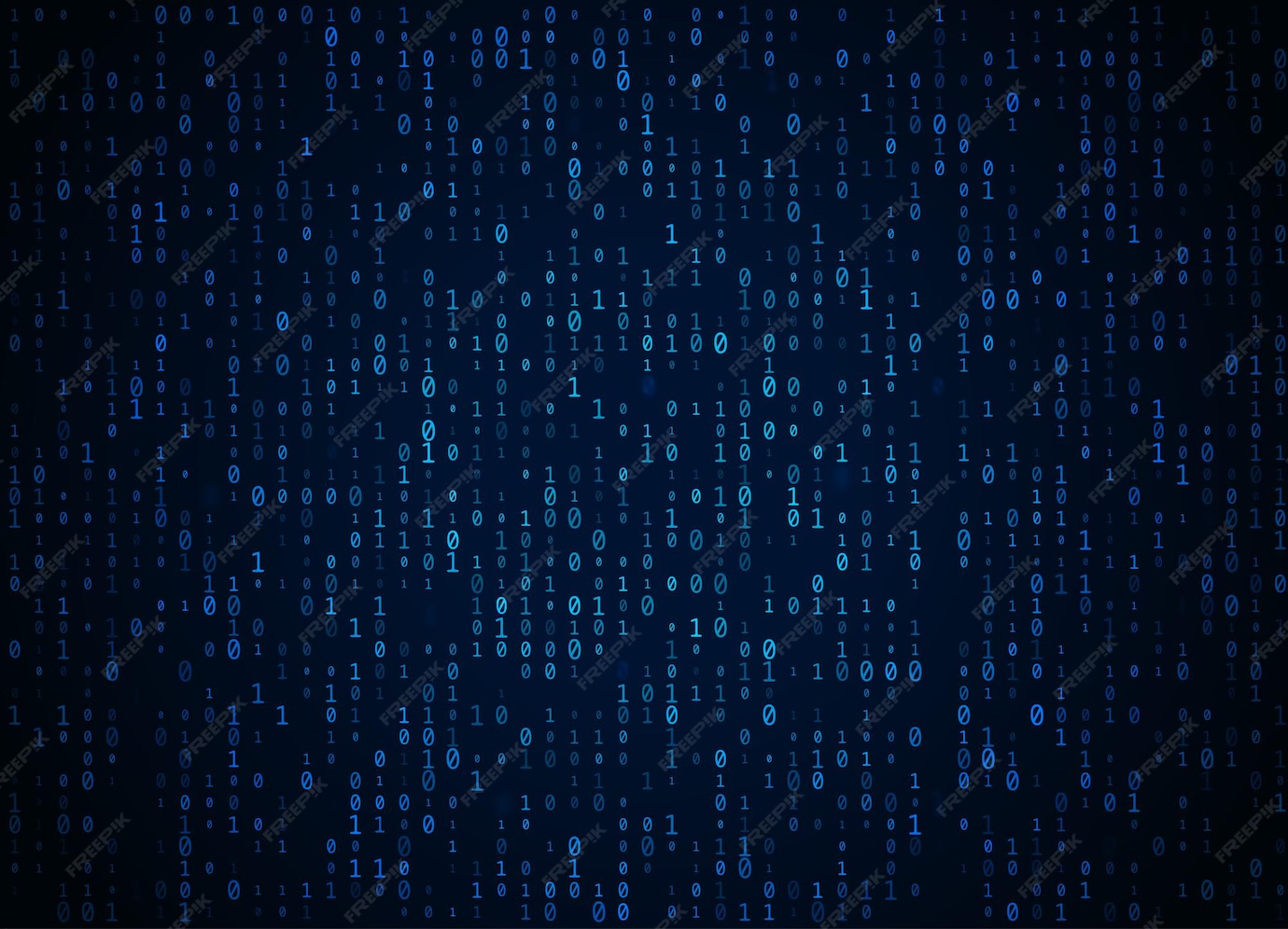 Premium Vector | Vector binary code dark blue background. Big data and programming hacking, deep ...