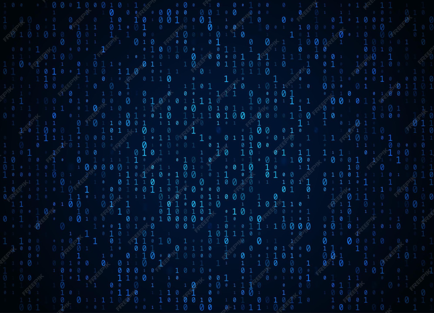 Premium Vector | Vector binary code dark blue background. Big data and programming hacking, deep ...