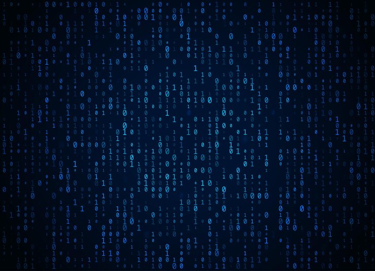 Premium Vector | Vector binary code dark blue background. Big data and programming hacking, deep ...
