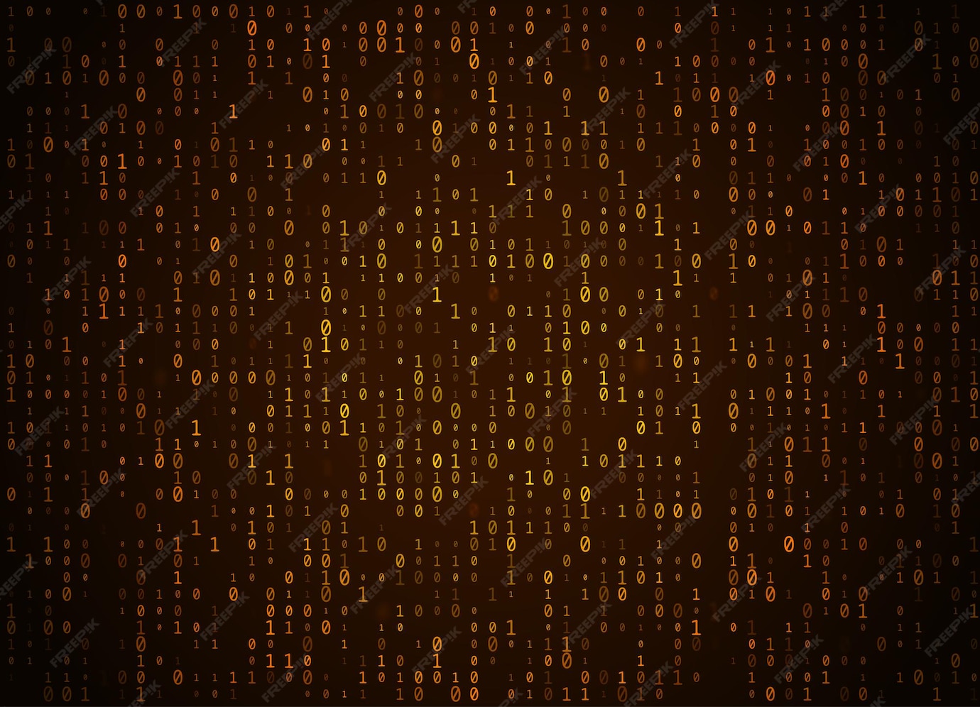 Premium Vector | Vector binary code golden background. big data and programming hacking, deep ...