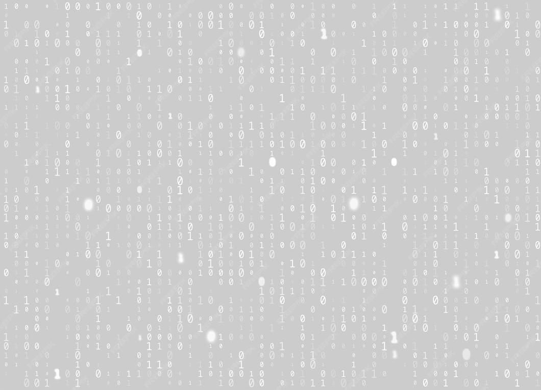 Premium Vector | Vector binary code gray seamless background. big data and programming hacking ...
