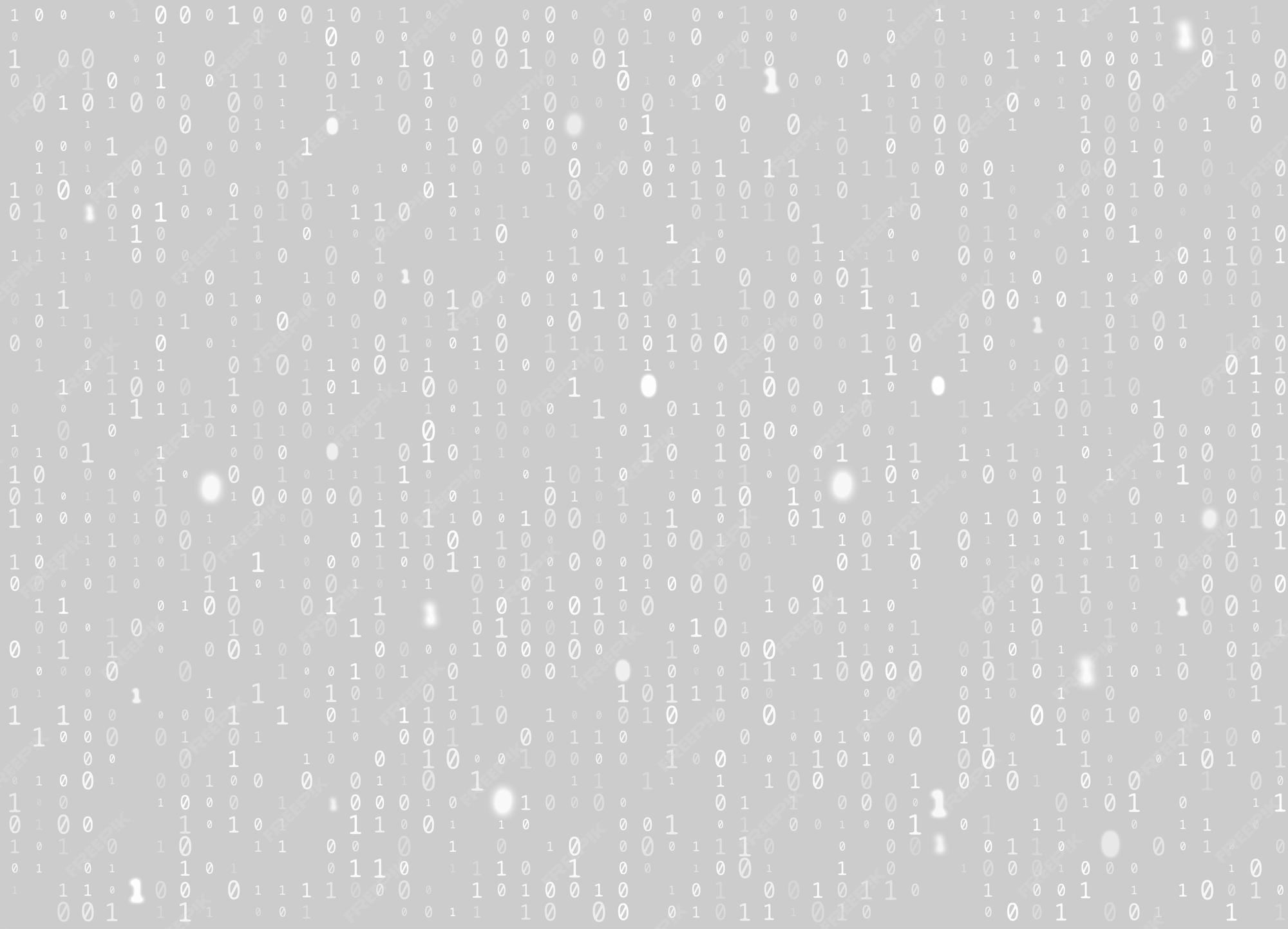 Premium Vector | Vector binary code gray seamless background. big data and programming hacking ...