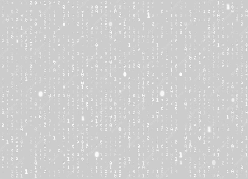 Premium Vector | Vector binary code gray seamless background. big data and programming hacking ...