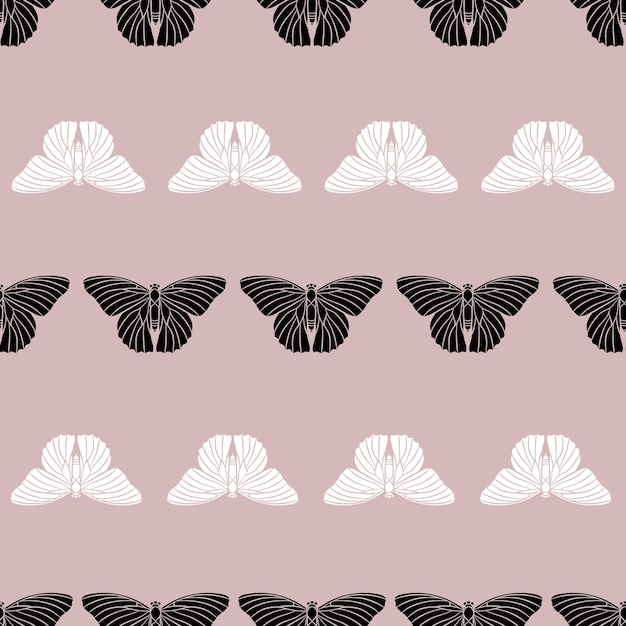 Premium Vector | Vector butterflies pattern abstract seamless background Premium Vector | Vector butterflies pattern abstract seamless background