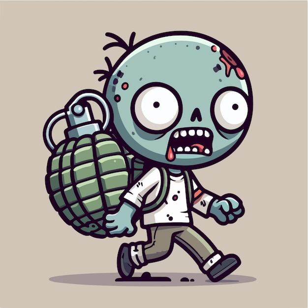 Premium Vector | Vector cartoon zombie illustration Premium Vector | Vector cartoon zombie illustration