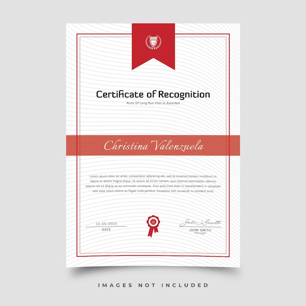 Premium Vector | Vector certificate template Premium Vector | Vector certificate template