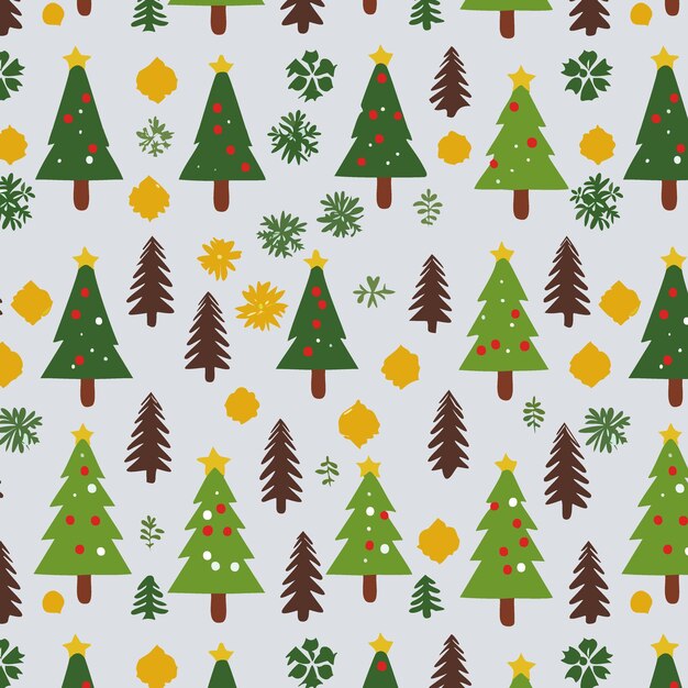 Premium Vector | Vector Christmas Seamless Pattern Background Premium Vector | Vector Christmas Seamless Pattern Background