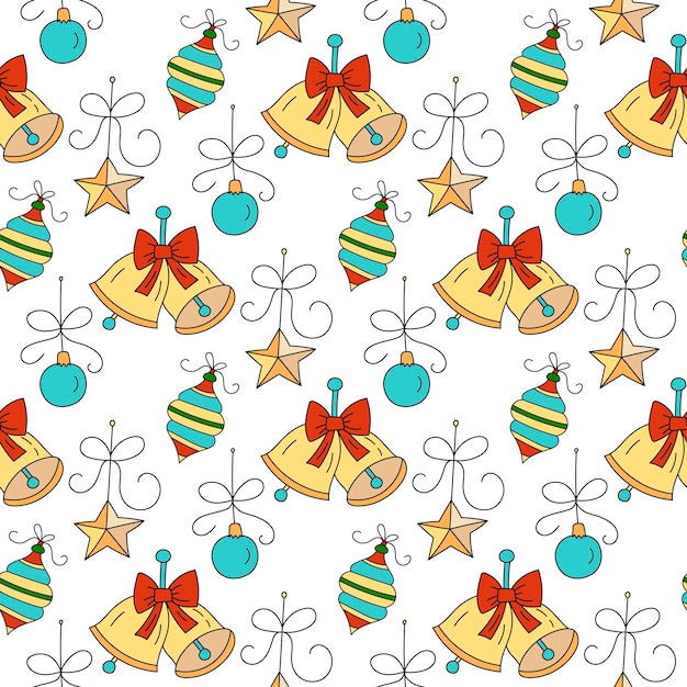 Premium Vector | Vector christmas seamless pattern Premium Vector | Vector christmas seamless pattern