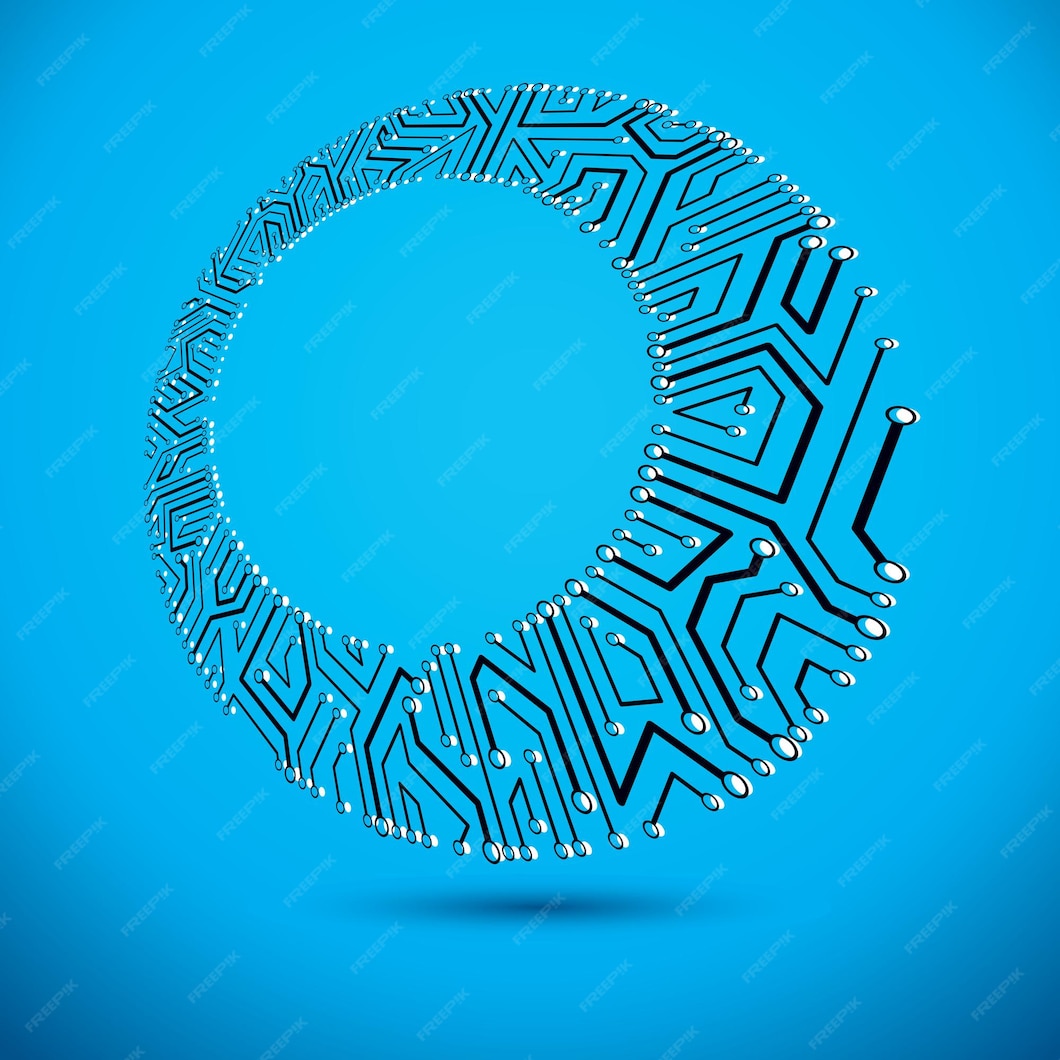 Premium Vector | Vector circuit board, digital technologies abstraction ...