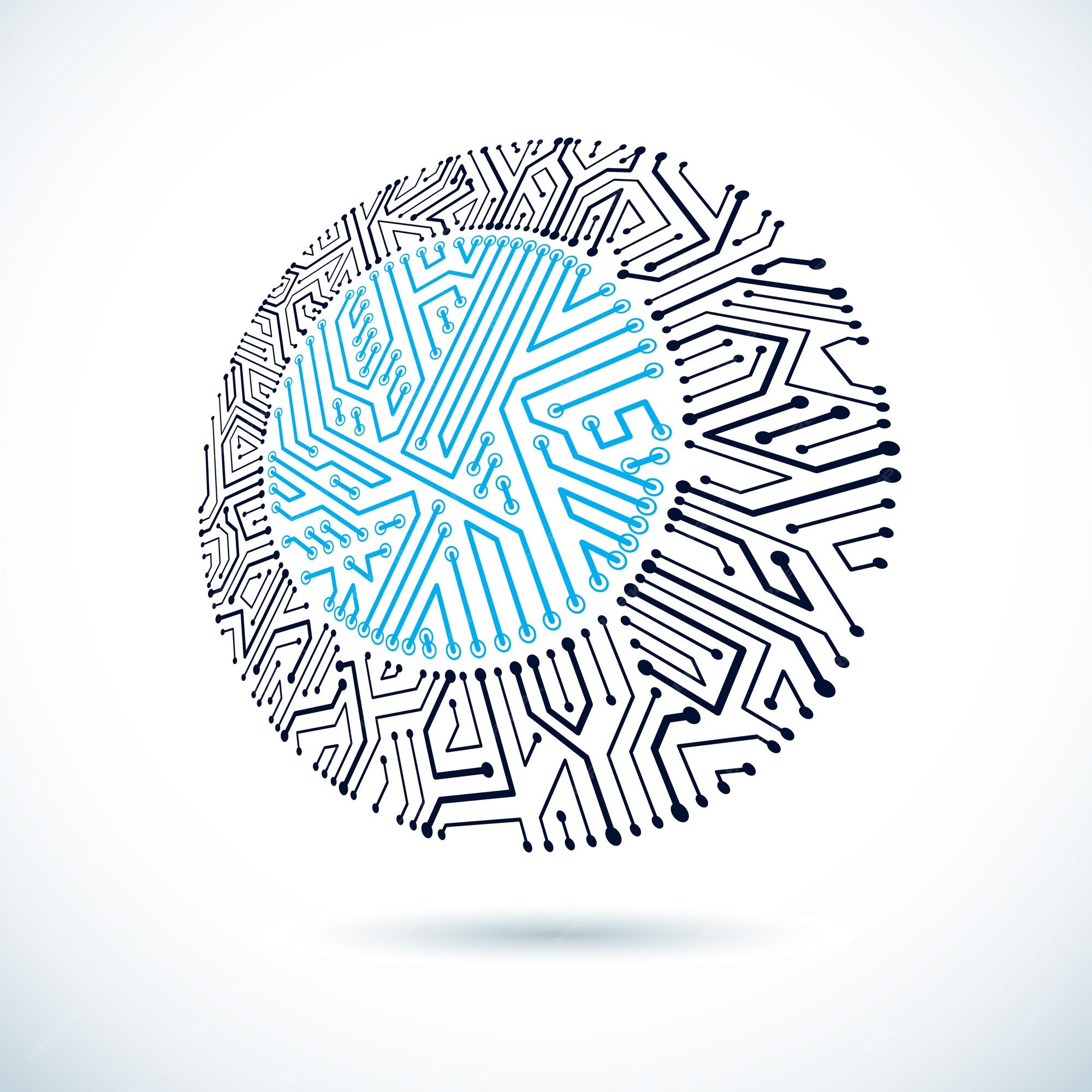 Premium Vector Vector Circuit Board Digital Technologies Abstraction Computer Microprocessor