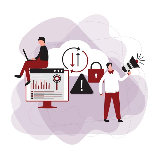 Premium Vector Vector Cloud Computing Security Abstract Concept
