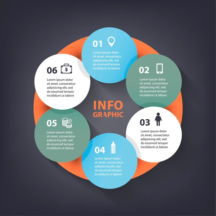 Premium Vector | Vector colorful loop infographic template for diagram ...