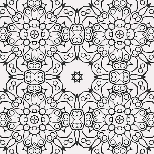 Premium Vector | Vector coloring geometric flower shapes pattern ... Premium Vector | Vector coloring geometric flower shapes pattern ...