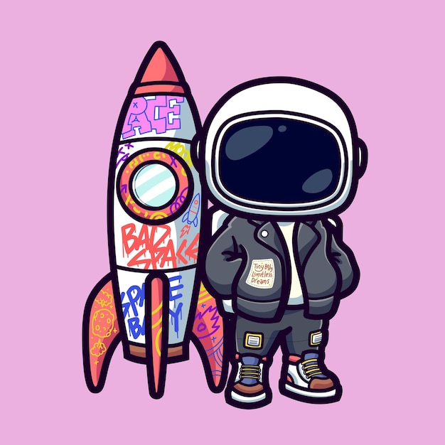 Premium Vector | Vector Cute Astronaut Cute Cartoon Illustration Premium Vector | Vector Cute Astronaut Cute Cartoon Illustration