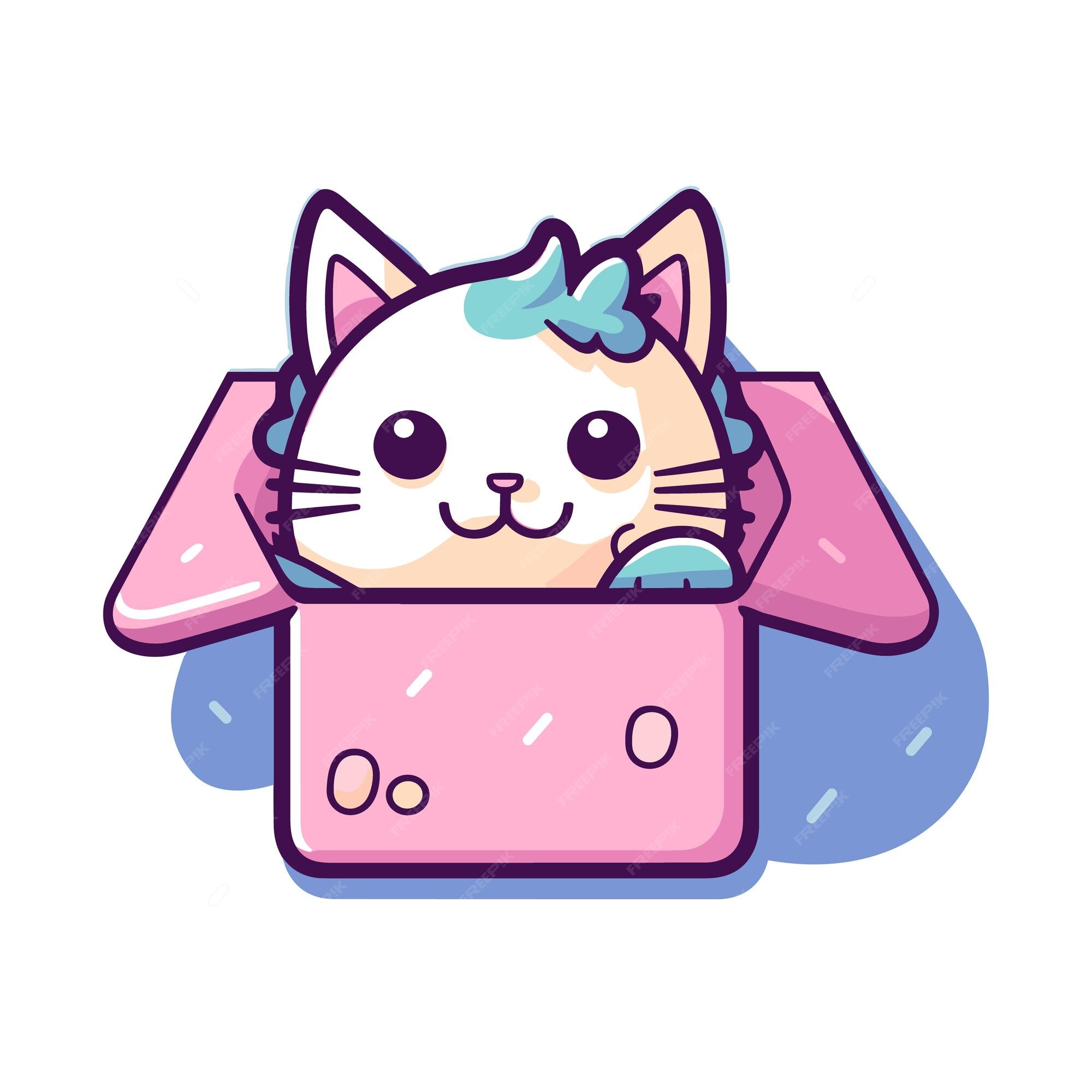 Premium Vector Vector Cute Cat Cartoon Vector Icon Illustration