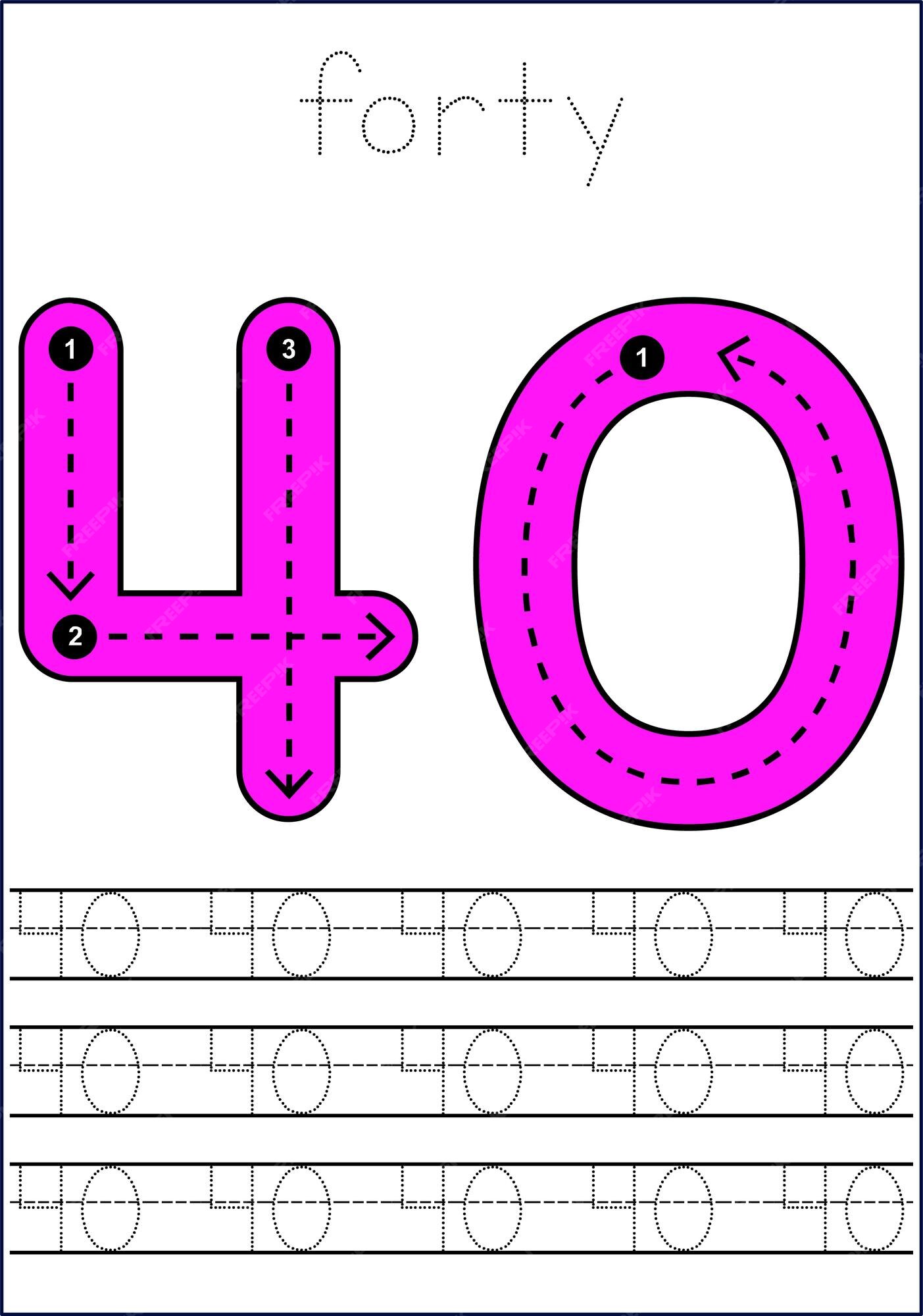 Premium Vector Vector Cute Number 1 To 100 Tracing Worksheets