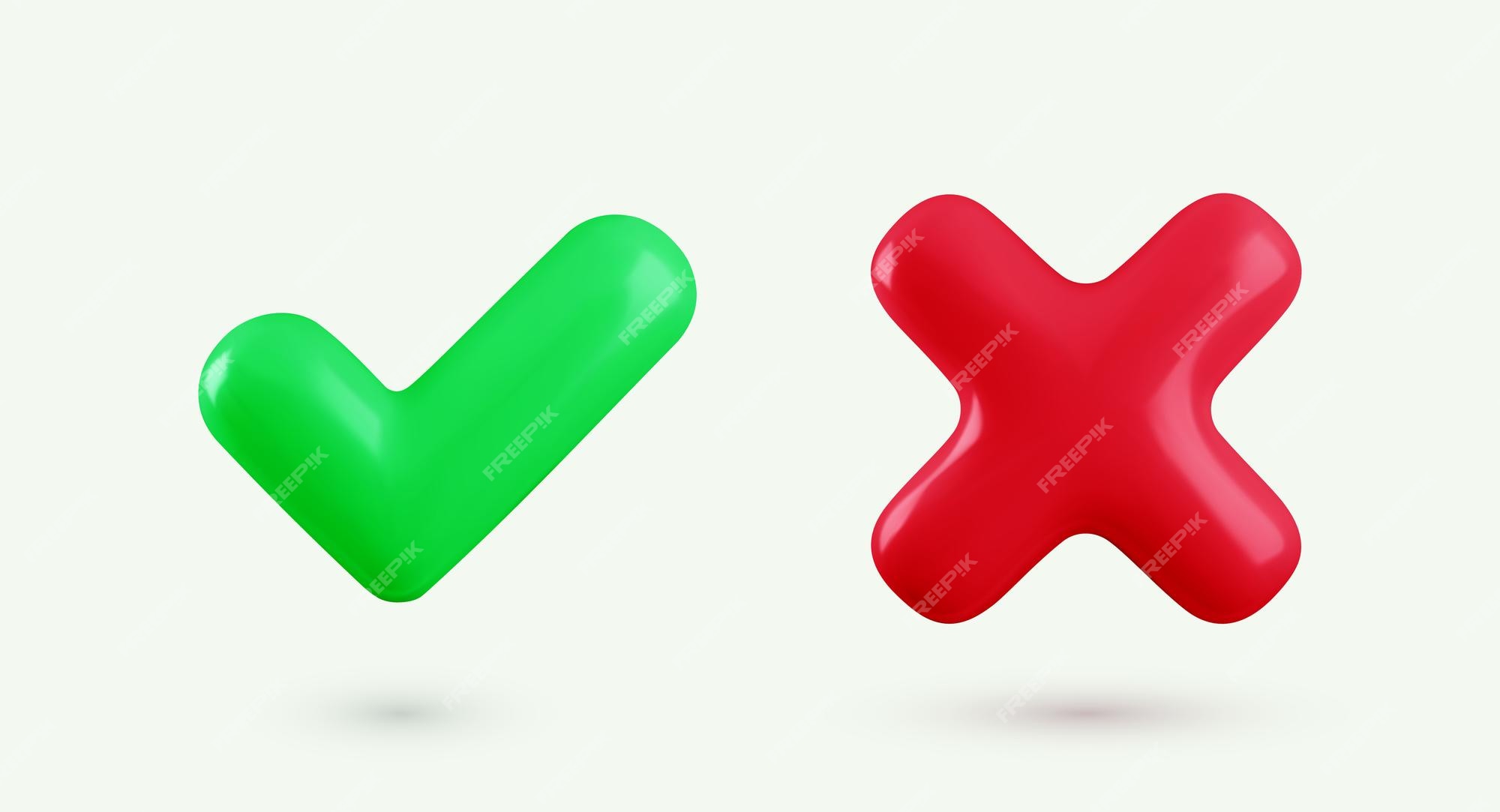 Premium Vector | Vector d checkmarks icon set glossy yes tick and no ... Premium Vector | Vector d checkmarks icon set glossy yes tick and no ...