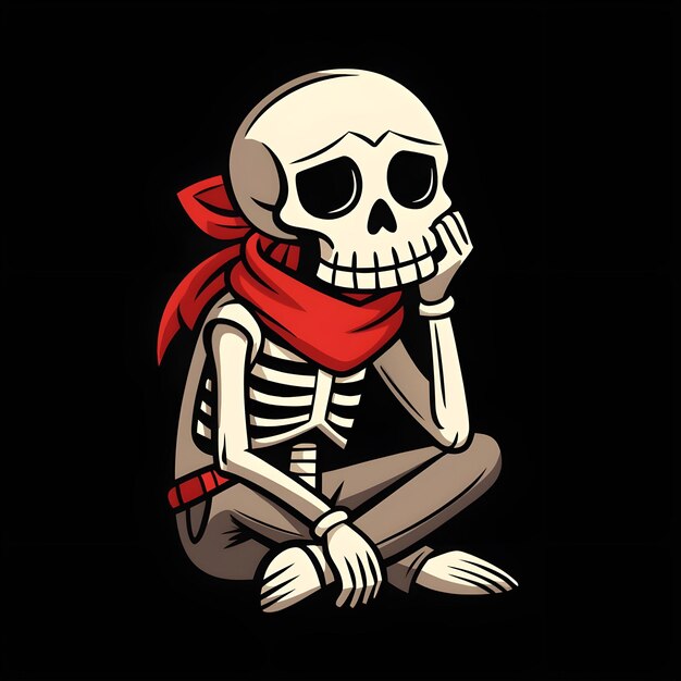 Vector Day Of The Dead Skull Logo Premium Ai Generated Vector