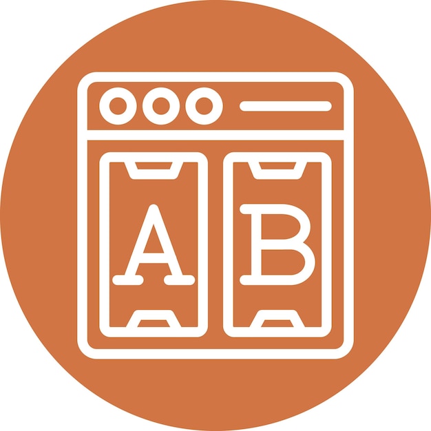 Premium Vector | Vector Design Ab Testing Icon Style Premium Vector | Vector Design Ab Testing Icon Style