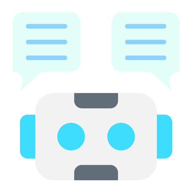Premium Vector | Vector design chat bot icon style Premium Vector | Vector design chat bot icon style
