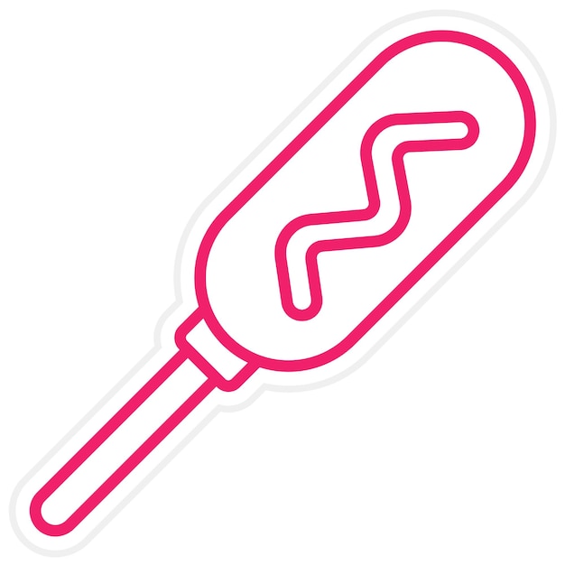 Premium Vector | Vector Design Corn Dog Icon Style Premium Vector | Vector Design Corn Dog Icon Style