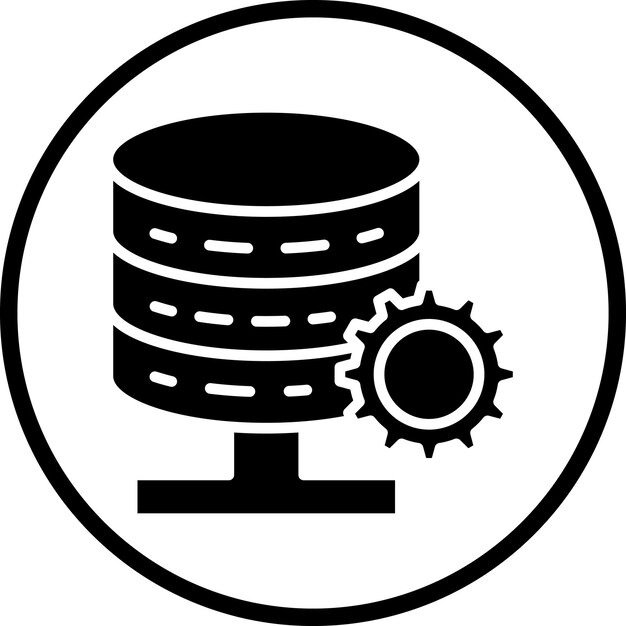Premium Vector Vector Design Database Settings Icon Style