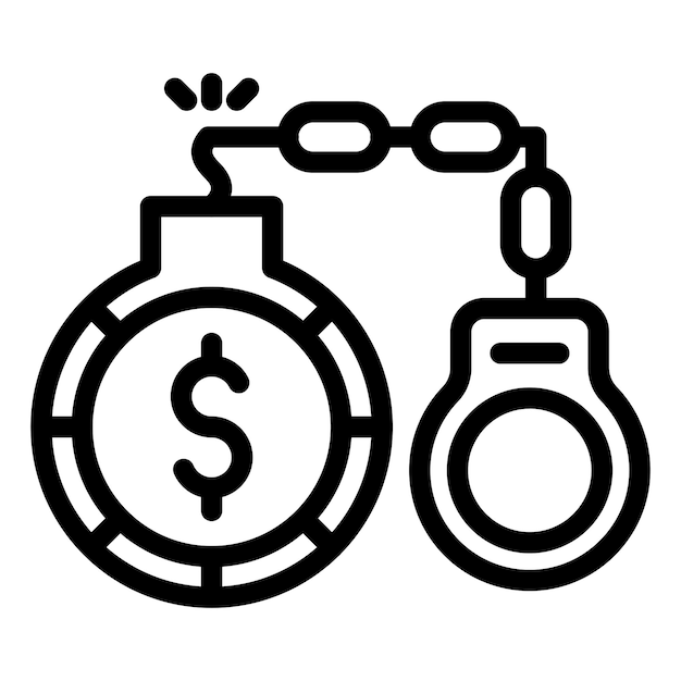 Premium Vector | Vector design debt icon style Premium Vector | Vector design debt icon style