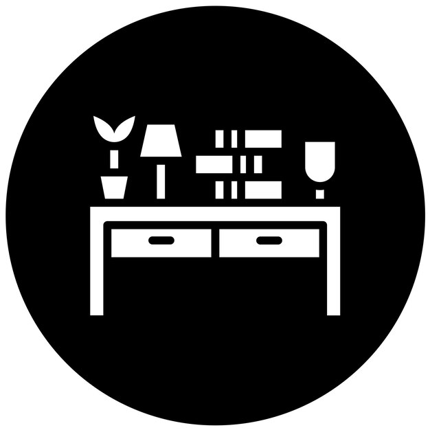 Premium Vector | Vector Design Dedicated Desk Icon Style Premium Vector | Vector Design Dedicated Desk Icon Style