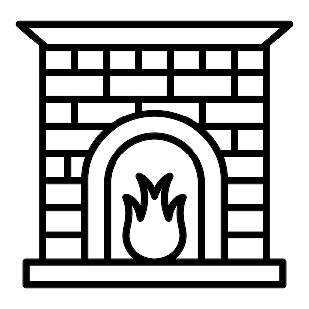 Premium Vector | Vector Design Fireplace Icon Style Premium Vector | Vector Design Fireplace Icon Style