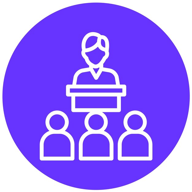 Premium Vector | Vector design lecture icon style Premium Vector | Vector design lecture icon style