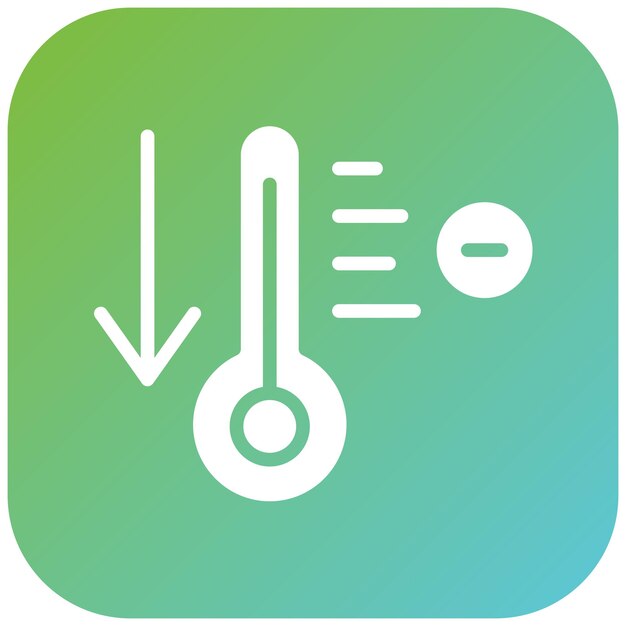 Premium Vector | Vector Design Temperature Decrease Icon Style