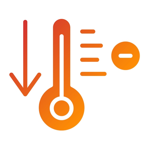 Premium Vector | Vector Design Temperature Decrease Icon Style