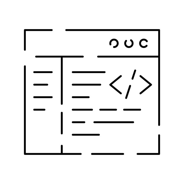 벡터 Devops 아이콘 편집 가능한 스트로크 소프트웨어 개발 및 It 운영 기호 테스트 릴리스 모니터 작동 배포 계획 코드