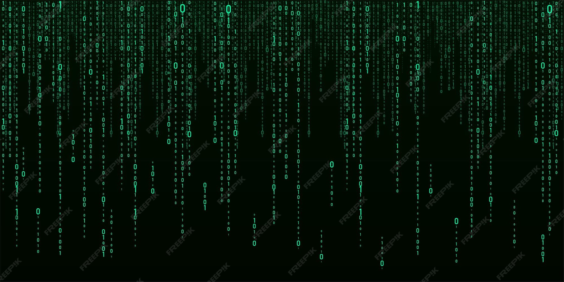 Premium Vector Vector Digital Green Background Of Streaming Binary
