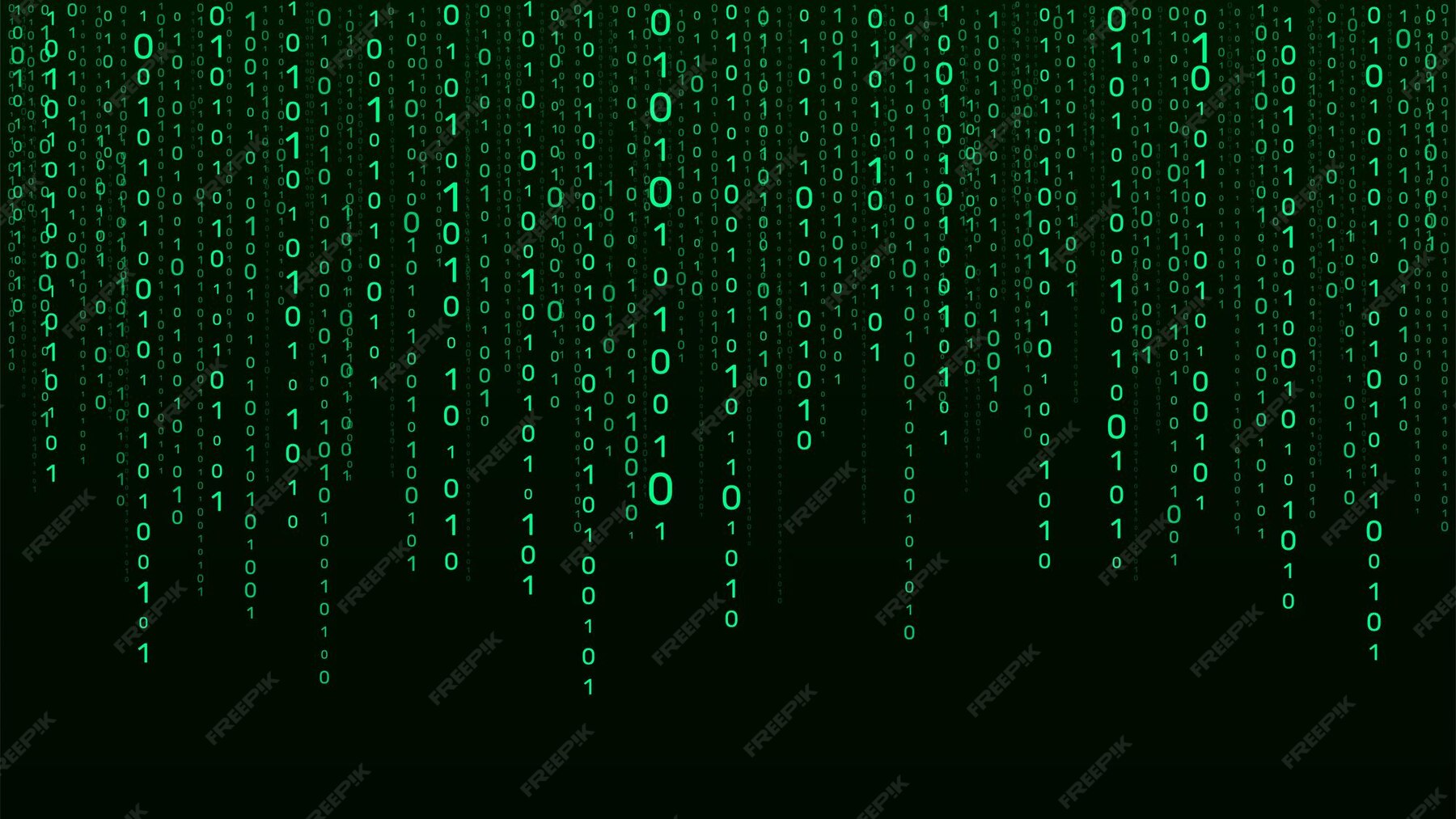 Premium Vector | Vector digital green background of streaming binary code Matrix background with ...