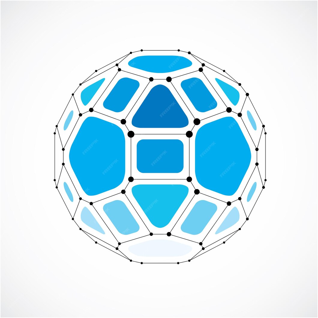 Premium Vector Vector Dimensional Wireframe Low Poly Object