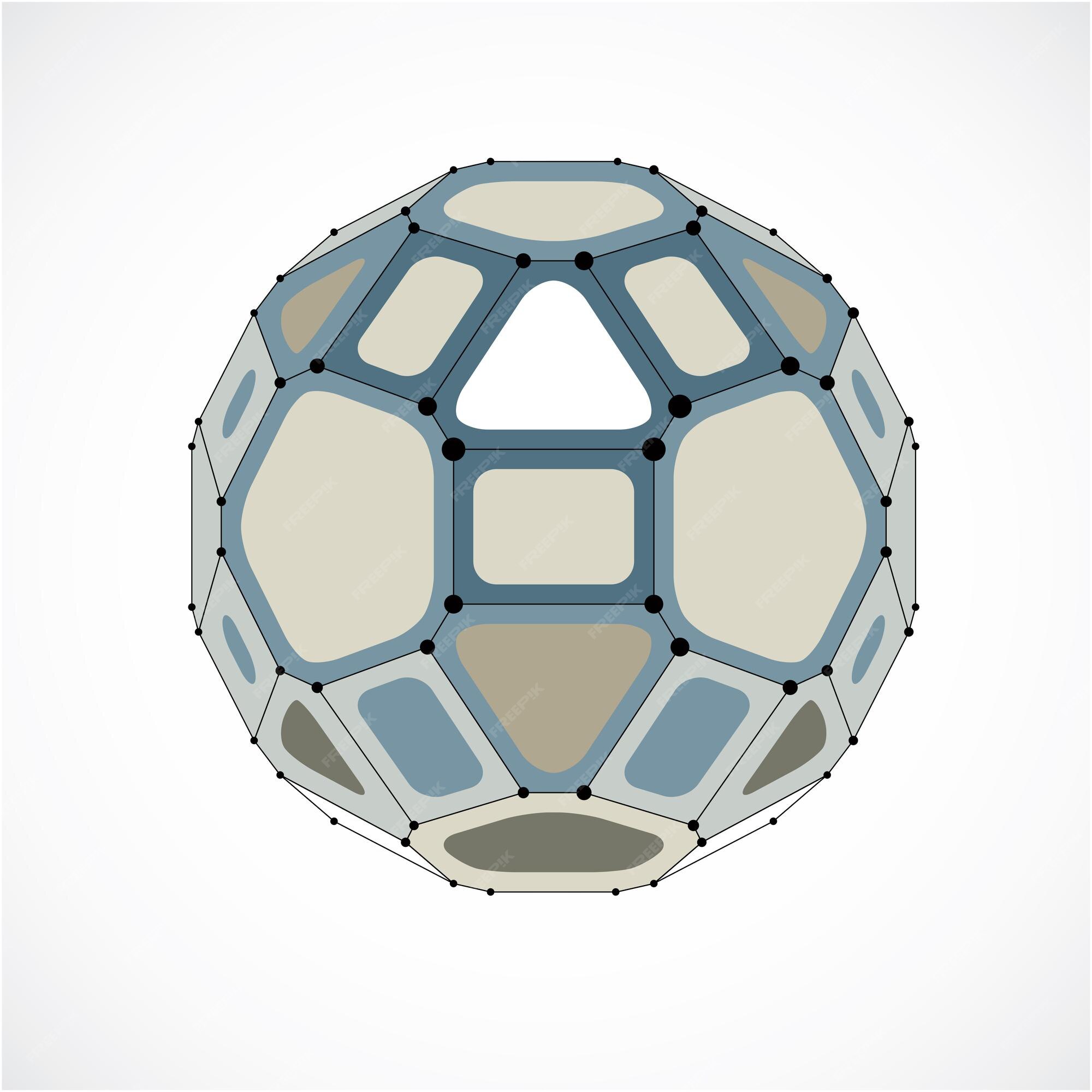 Premium Vector Vector Dimensional Wireframe Low Poly Object