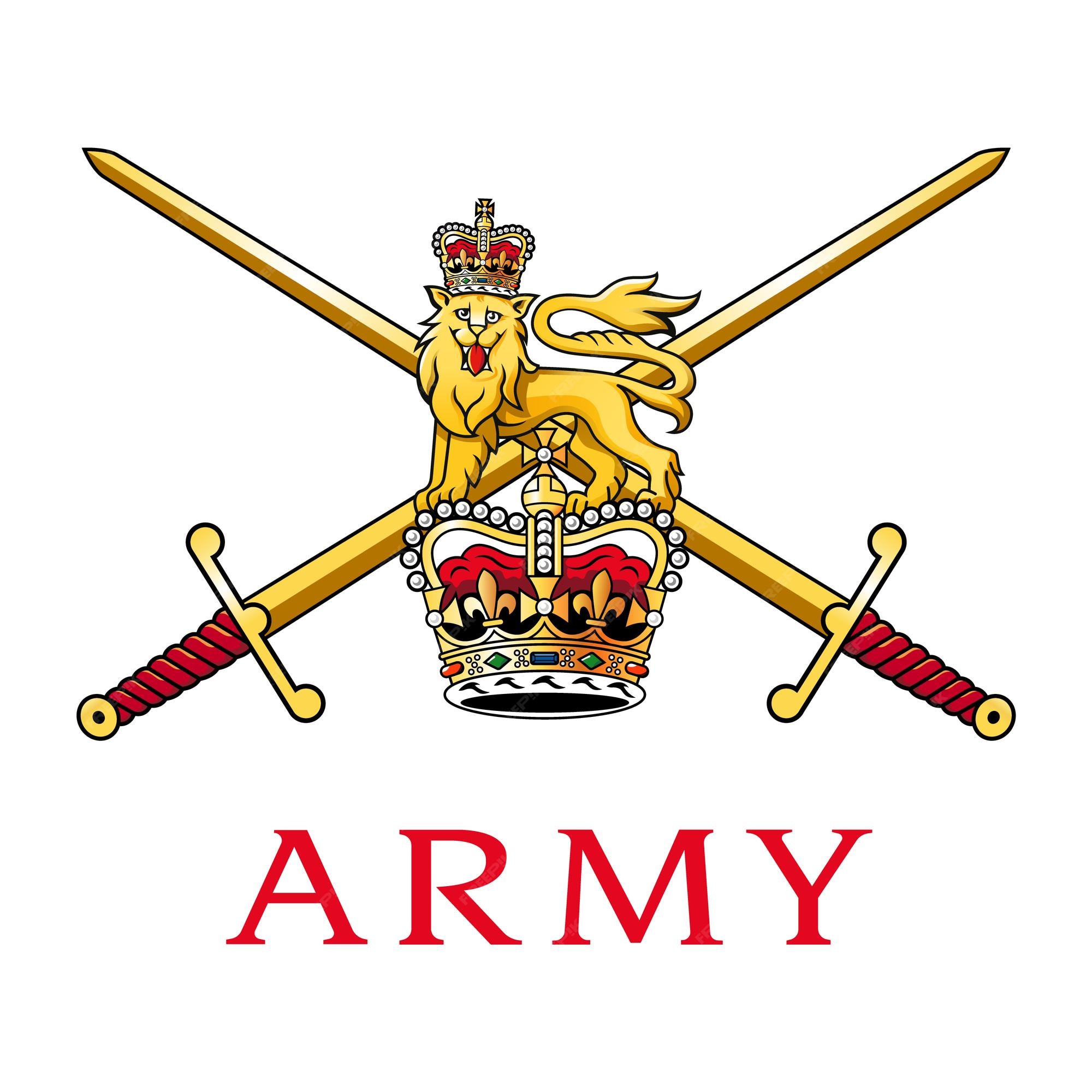 Premium Vector | Vector emblem of the british army Premium Vector | Vector emblem of the british army