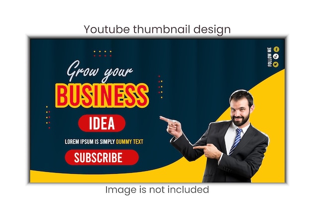 Premium Vector | Vector flat abstract youtube attractive thumbnail design Premium Vector | Vector flat abstract youtube attractive thumbnail design