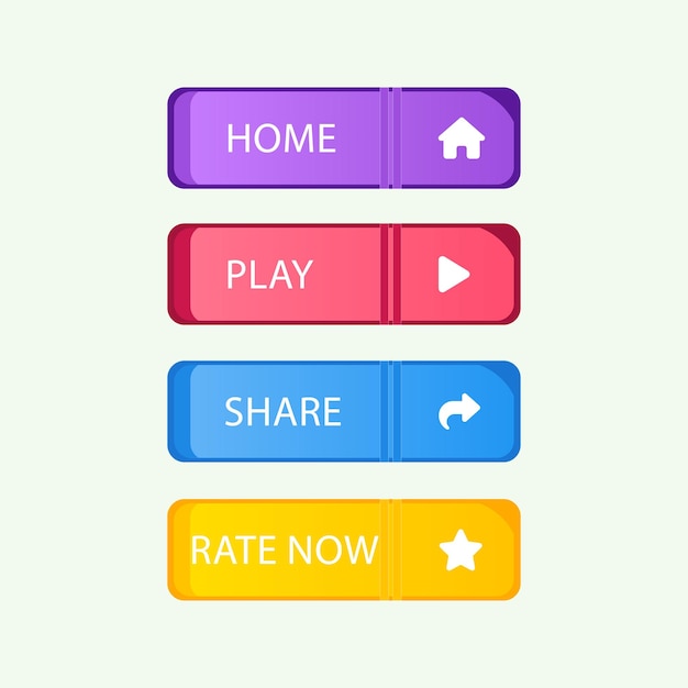 Premium Vector | Vector flat gradient call to action buttons collection Premium Vector | Vector flat gradient call to action buttons collection