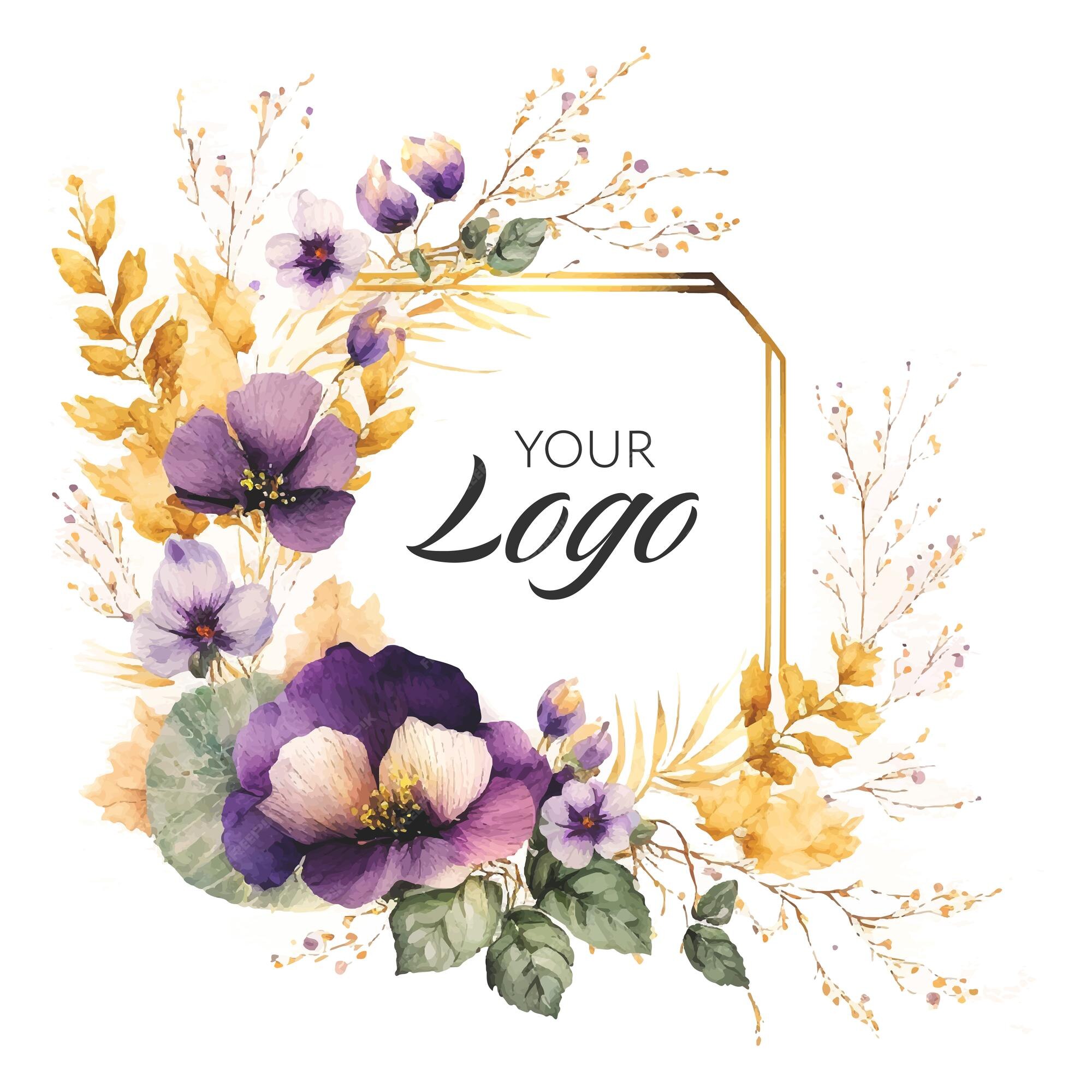 Premium Vector | Vector flowers frame Beautiful wreath Elegant floral ... Premium Vector | Vector flowers frame Beautiful wreath Elegant floral ...