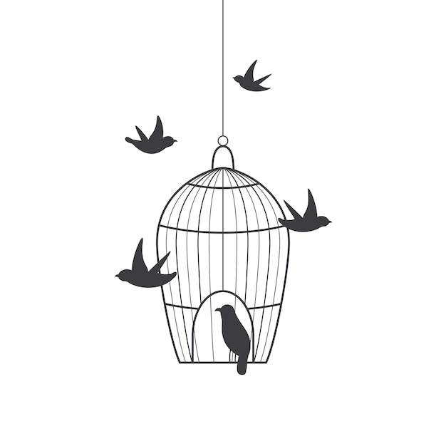 Premium Vector | Vector freedom concept Premium Vector | Vector freedom concept