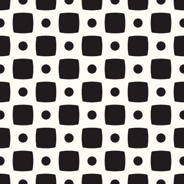 Premium Vector Vector Geometric Abstract Seamless Monochrome Pattern Texture Repeating Background