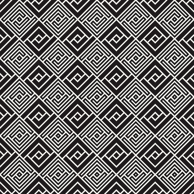 Premium Vector Vector Geometric Abstract Seamless Monochrome Pattern Texture Repeating Background
