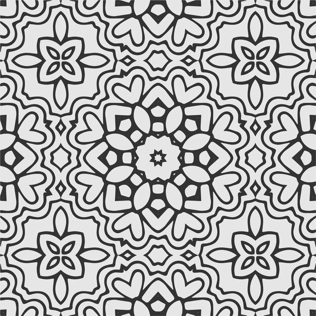 Premium Vector | Vector geometric flower shapes pattern background. Premium Vector | Vector geometric flower shapes pattern background.