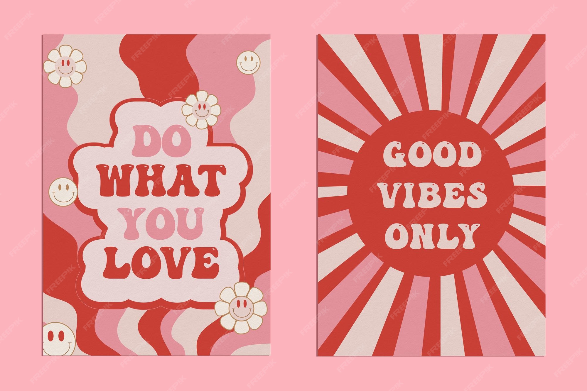 Premium Vector | Vector hand drawn flat groovy covers Premium Vector | Vector hand drawn flat groovy covers