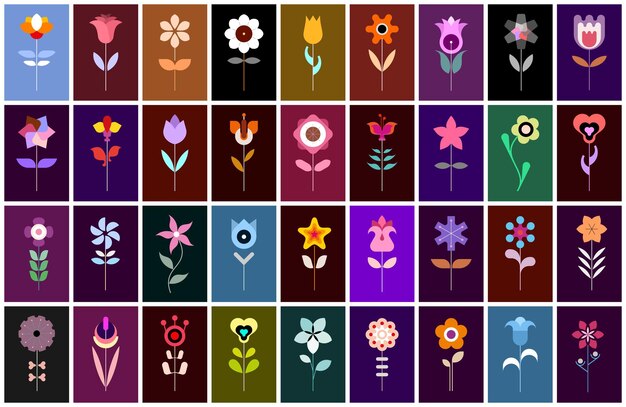Premium Vector | Vector hand drawn spring flower collection Premium Vector | Vector hand drawn spring flower collection