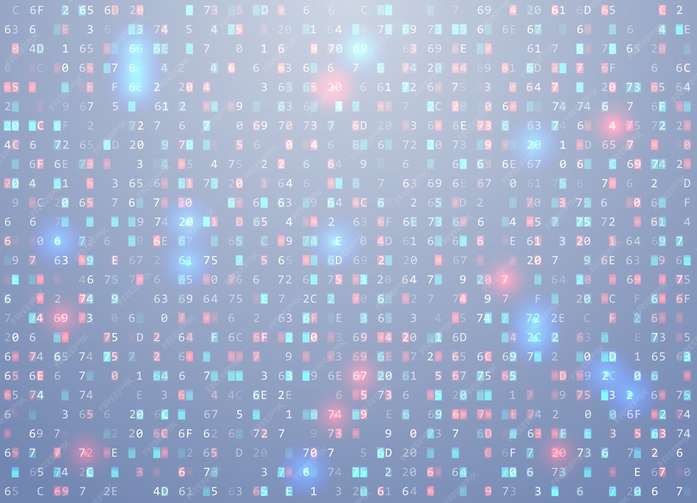 Premium Vector | Vector hex code background with highlight an important element, error, memory ...